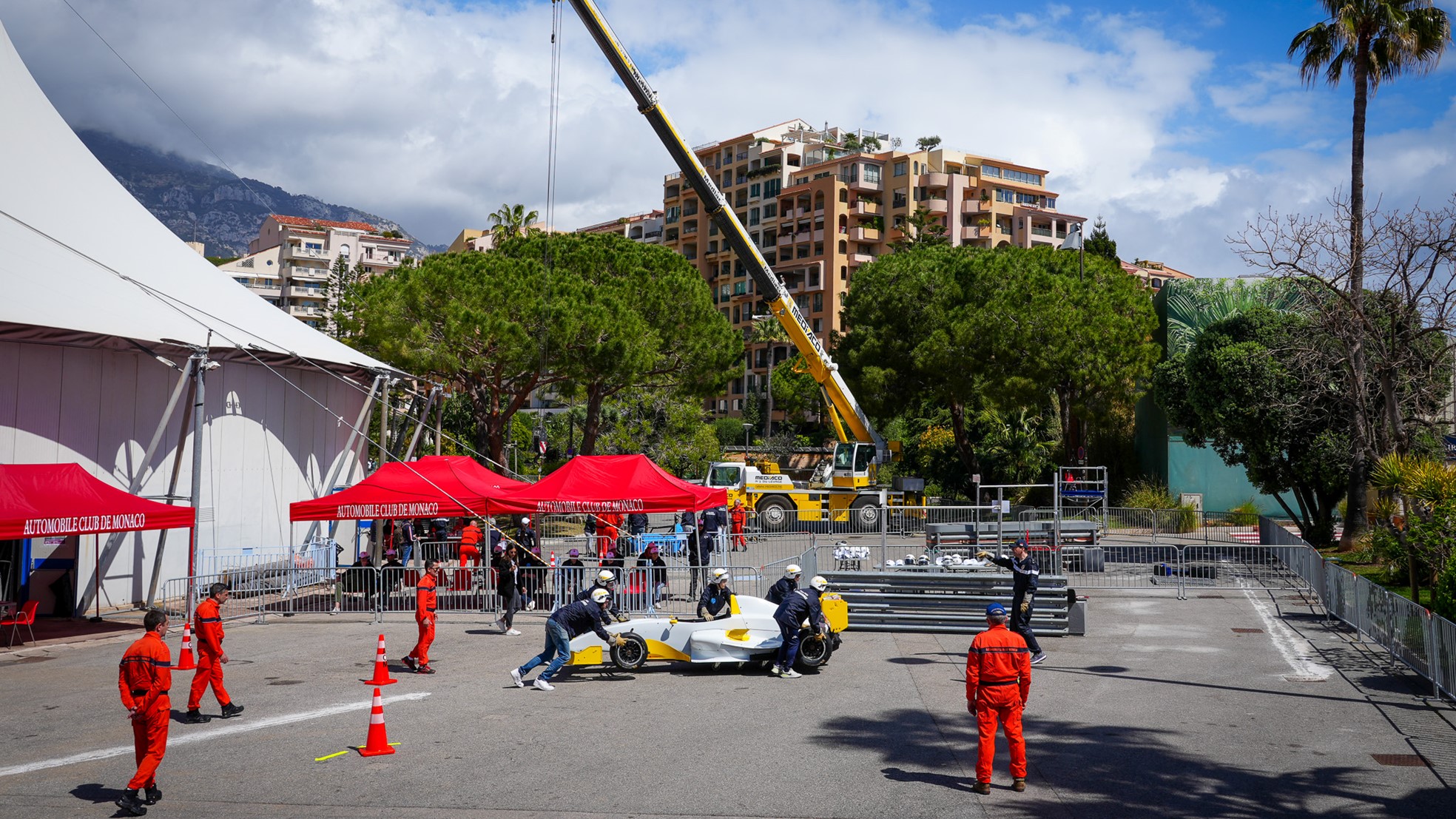Grand Prix de Monaco : les commissaires de piste en répétition
